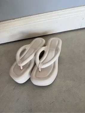 Melissa | Shoes | Melissa Womens Platform Flip Flop Sandals In Pale ...